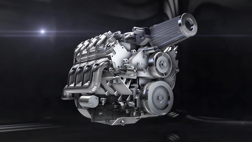 Car Engine Assembling-disassembling Animation Loop Stock Footage Video ...