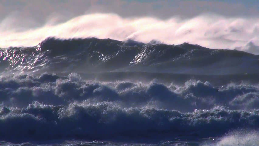 ocean storm wind big waves sea Stock Footage Video (100% Royalty-free ...