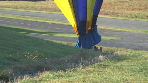 Balloon Collapses Air Escapes After Landing Stock Footage Video (100% ...