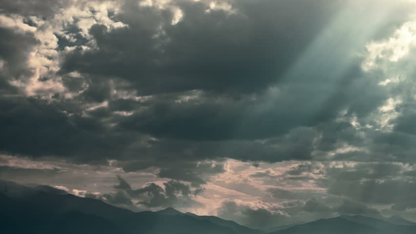 Sun Coming Out After Storm Stock Footage Video (100% Royalty-free ...