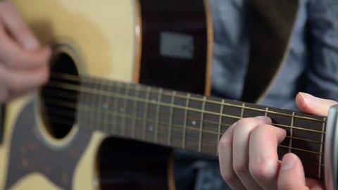 Playing Chord On Guitar Stock Photo 404016598 | Shutterstock