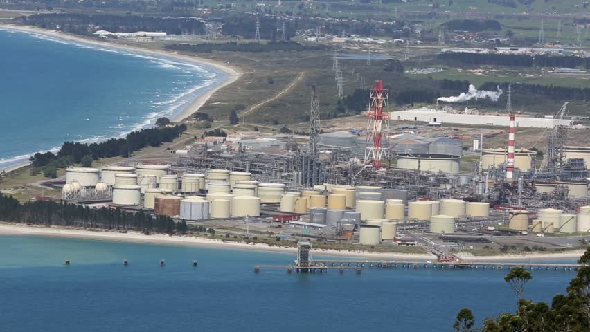 Marsden Point Oil Refinery in Stock Footage Video (100% Royalty-free ...