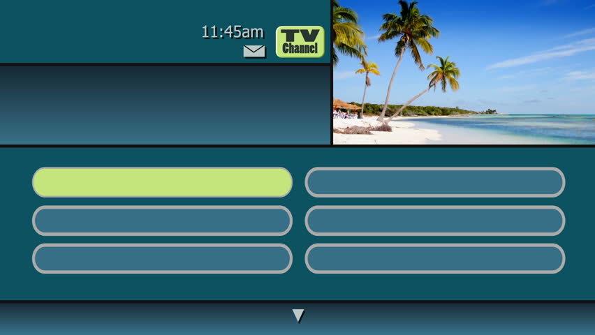 simulation on-screen interactive television guide menu Stock Footage ...