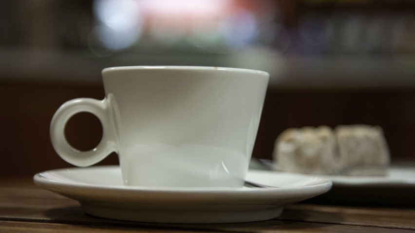 Womans Hand Take Cup with Stock Footage Video (100% Royalty-free ...