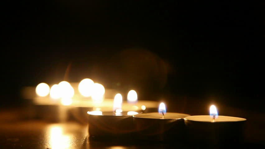 candles lit night background Stock Footage Video (100% Royalty-free ...
