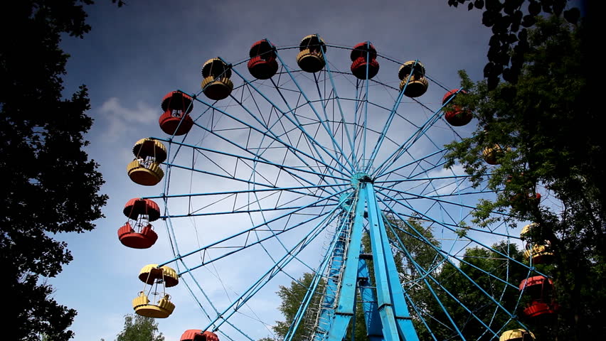 Ferris Wheel Rotation Time Lapse Stock Footage Video (100% Royalty-free ...