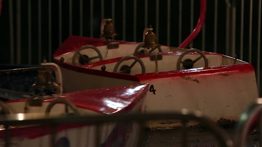 carnival rides flashing lights night Stock Footage Video (100% Royalty ...