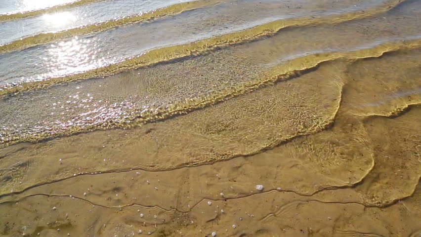 shallow lake sand bottom Stock Footage Video (100% Royalty-free ...