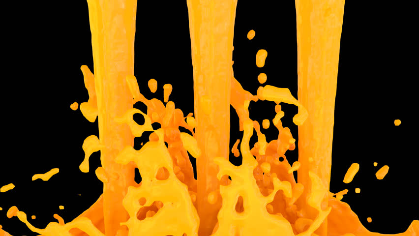 Animated Orange Juice Pouring and Stock Footage Video (100% Royalty ...