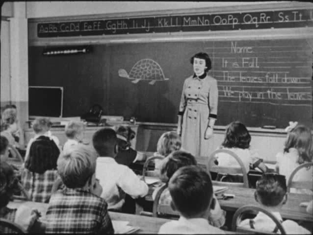 united states – circa 1950 teacher Stock Footage Video (100% Royalty ...