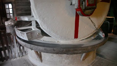 Working Traditional Dutch Windmill Inside View Stock Footage Video (100 ...