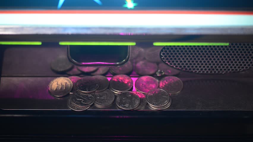 Slot Machine Paying Out Quarters Stock Footage Video (100% Royalty-free ...