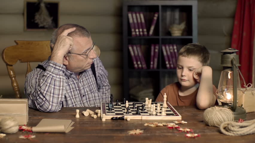impatient boy strewing chess pieces around Stock Footage Video (100% ...