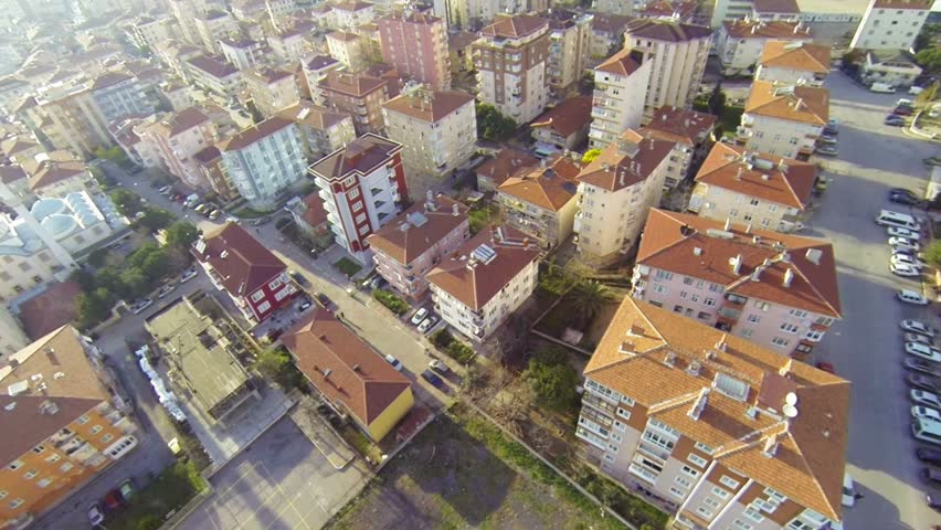 top down streets houses city scene Stock Footage Video (100% Royalty ...