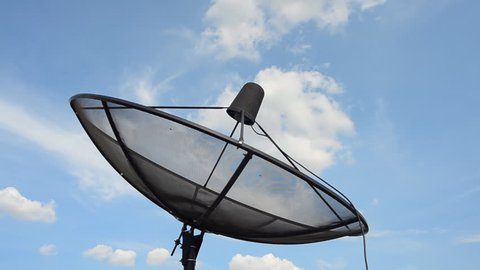 Large Satellite Dish Antenna Receiver Transmitter Stock Vector (Royalty ...