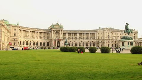 Green Lawn Heldenplatz Osce Headquarters Vienna Stock Footage Video ...