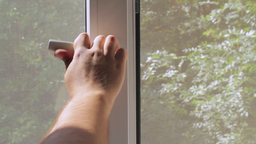 Hand Opening a Window, Glass, Stock Footage Video (100% Royalty-free ...