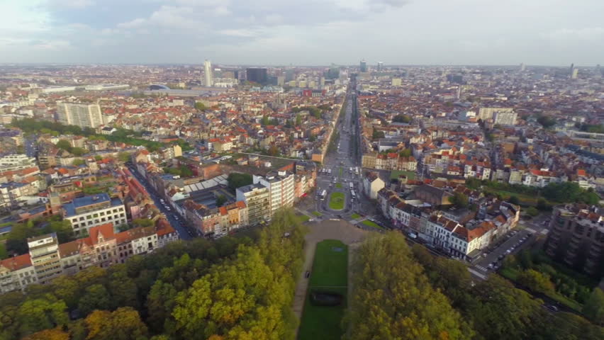 Brussels Beautiful Traffic City View, Stock Footage Video (100% Royalty ...