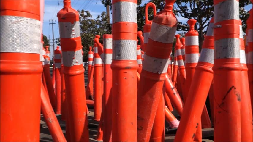 road safety pylons Stock Footage Video (100% Royalty-free) 7906729 ...