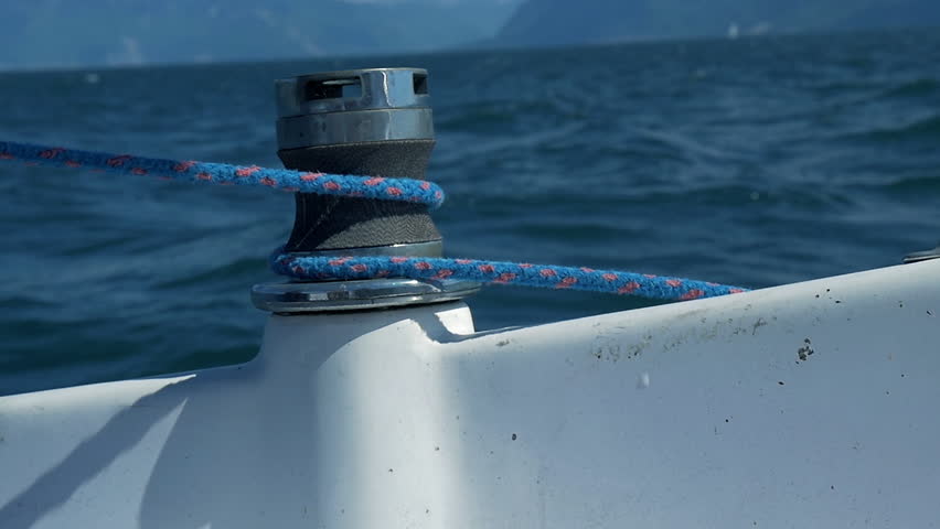 rope on boat - moving fast Stock Footage Video (100% Royalty-free ...