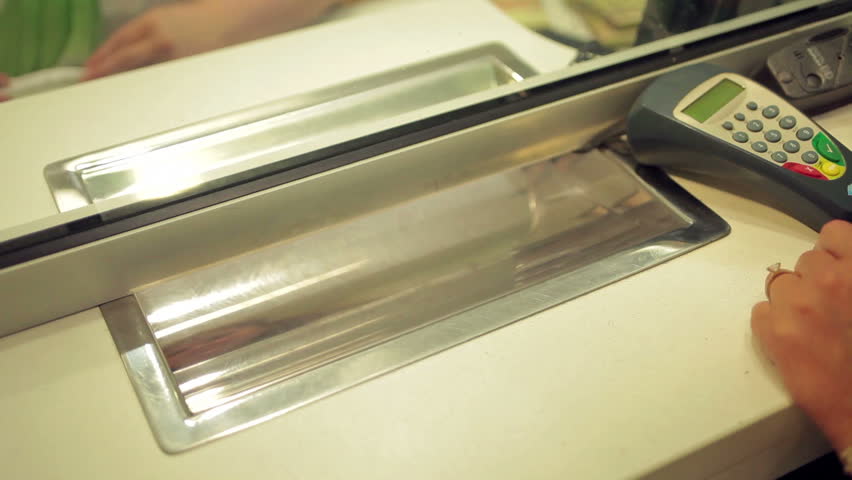 18 Teller window with working cashier Stock Video Footage - 4K and HD ...