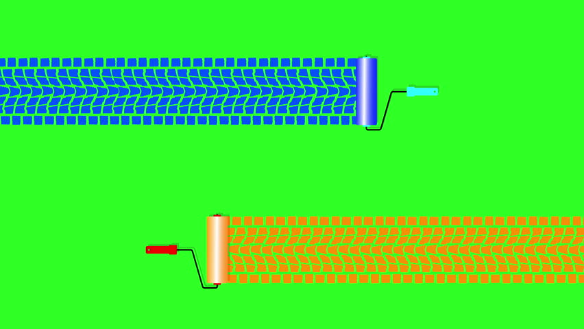 Animated Tire Tracks On Green Stock Footage Video (100% Royalty-free ...