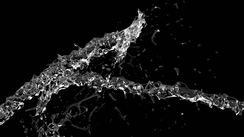 slow motion water splash 3d on Stock Footage Video (100% Royalty-free ...