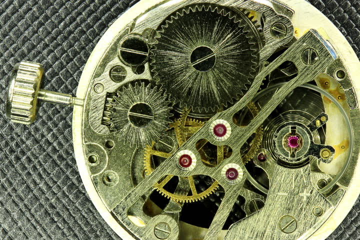 4k complex movement modern wind-up watch Stock Footage Video (100% ...