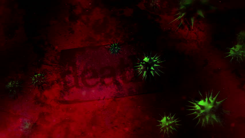 Looping Germs Death Animated Background Stock Footage Video (100% ...
