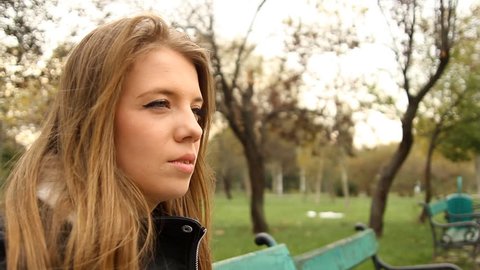 young girl high school smoking cigarette Stock Footage Video (100% ...