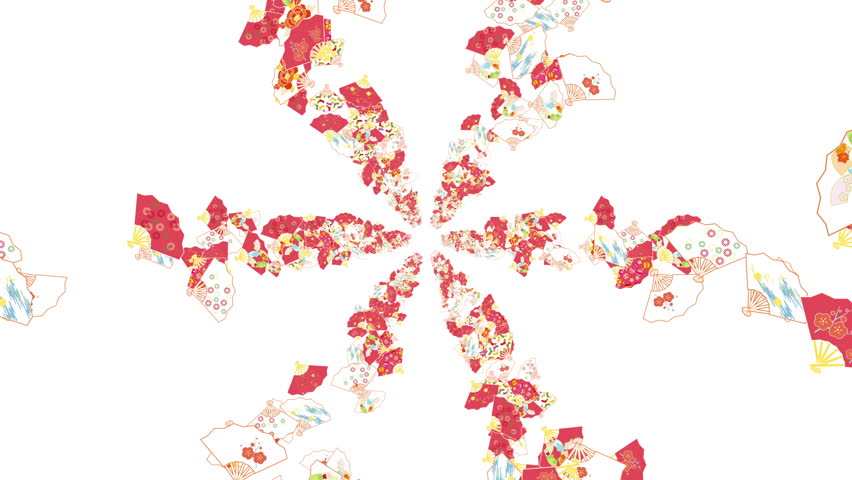 japanese folding fan background Stock Footage Video (100% Royalty-free ...