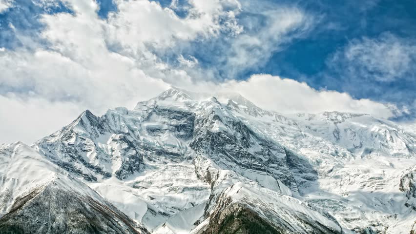4k Timelapse of Annapurna Ii Stock Footage Video (100% Royalty-free ...