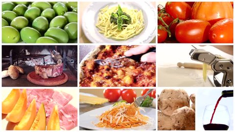 Italian Food Montage Stock Footage Video (100% Royalty-free) 8063374 ...