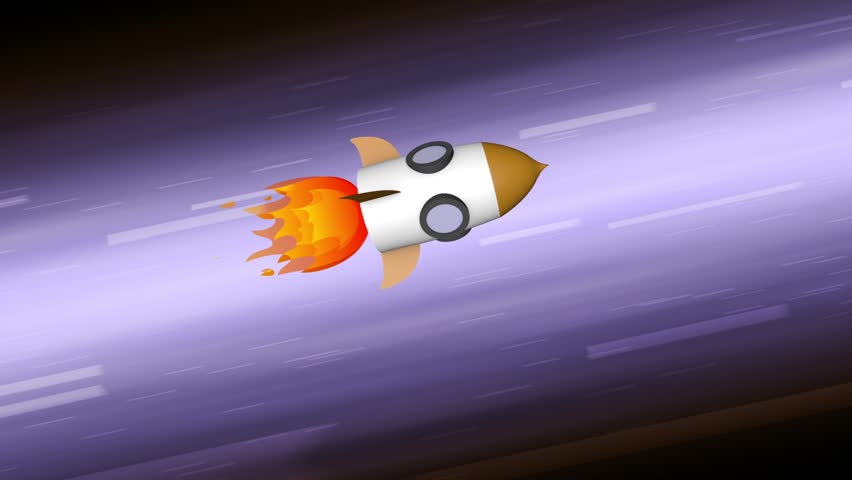 this rocket ship animation perfect video Stock Footage Video (100% ...
