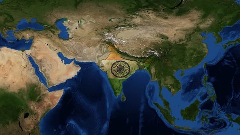 India map satellite view Stock Video Footage - 4K and HD Video Clips ...