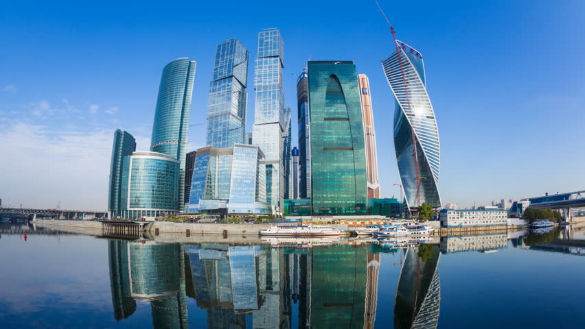 russia moscow skyscrapers modern moscow-city international Stock ...