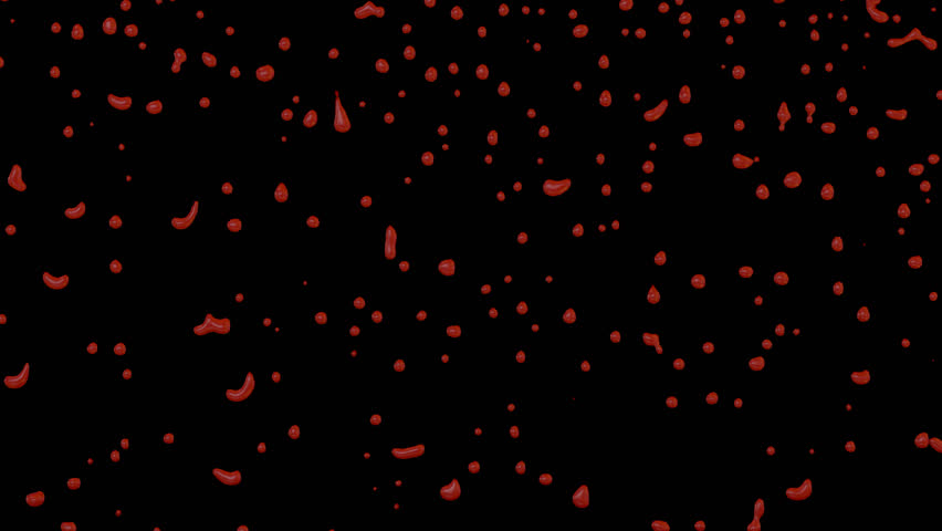 Animated Dripping Blood Droplets in Stock Footage Video (100% Royalty ...