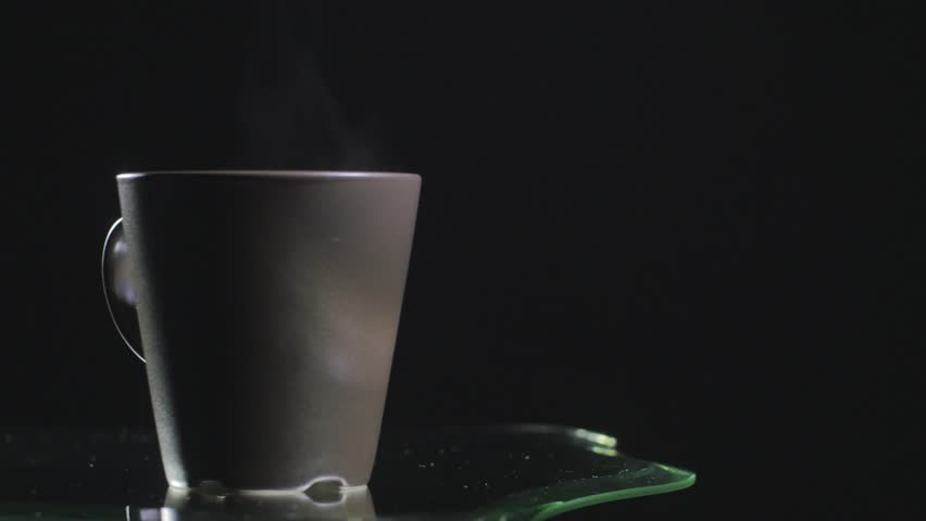 Steam from Coffee Coming Out Stock Footage Video (100% Royalty-free ...