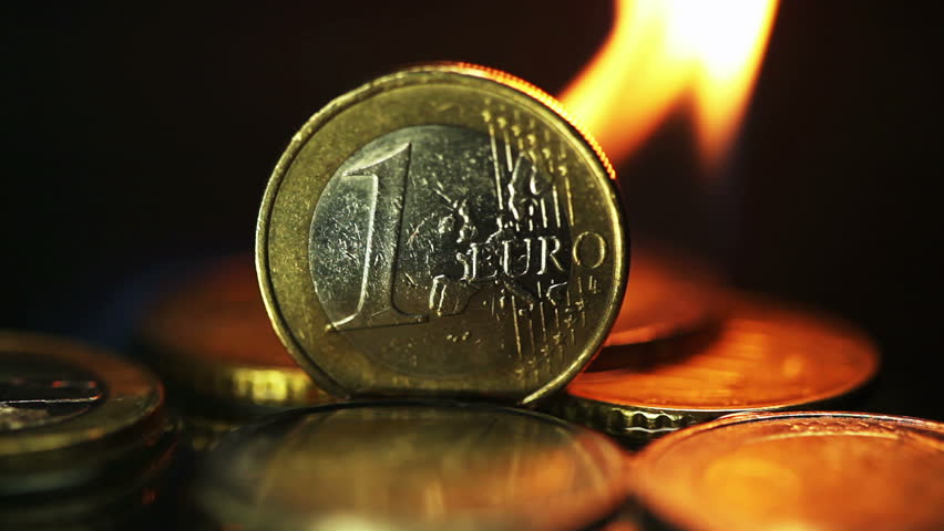 Euro Coins On Fire Stock Footage Video (100% Royalty-free) 8097598 ...