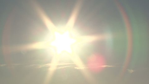 Camera Zoom Bright White Sun On Stock Footage Video (100% Royalty-free ...