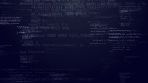 Abstract Floating Code Lines On Dark: video de stock (totalmente libre ...