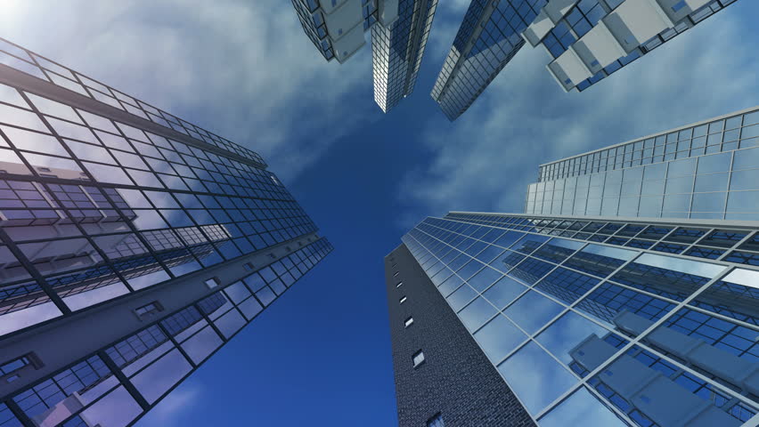 Animation of Exteriors of Skyscrapers. 库存影片视频（100% 免版税）8110513 ...