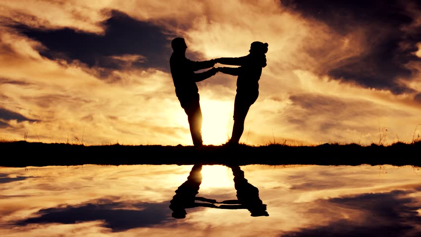 Romantic Love Scene of Couple Stock Footage Video (100% Royalty-free ...