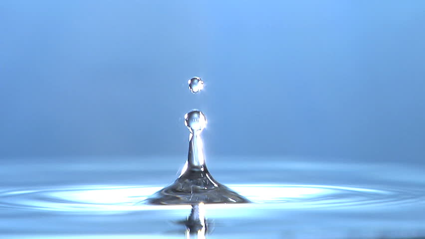 Water Drops Falling Into Pool, Stock Footage Video (100% Royalty-free ...