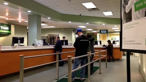 3d Interior Rendering Bank Inside View Stock Illustration 613179035