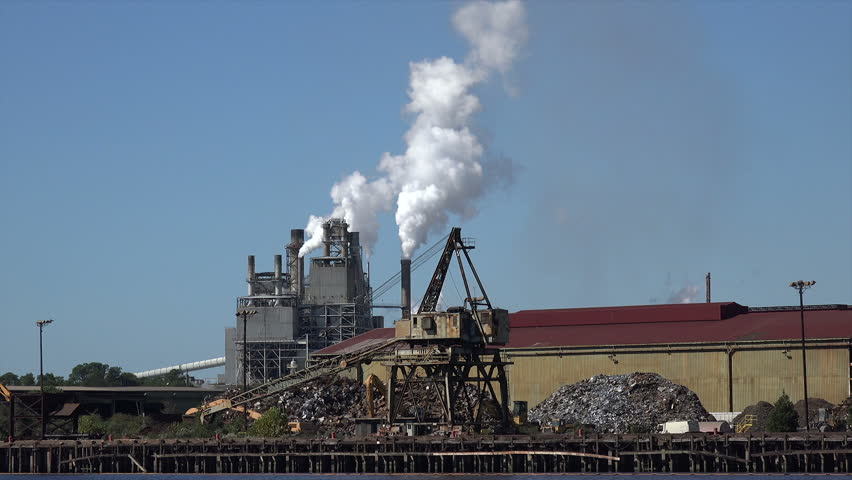 paper mill georgetown south carolina manufacturing Stock Footage Video ...