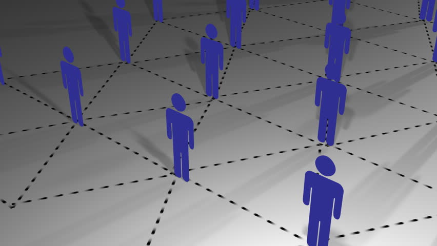 Animation of Human Connections. Stock Footage Video (100% Royalty-free ...