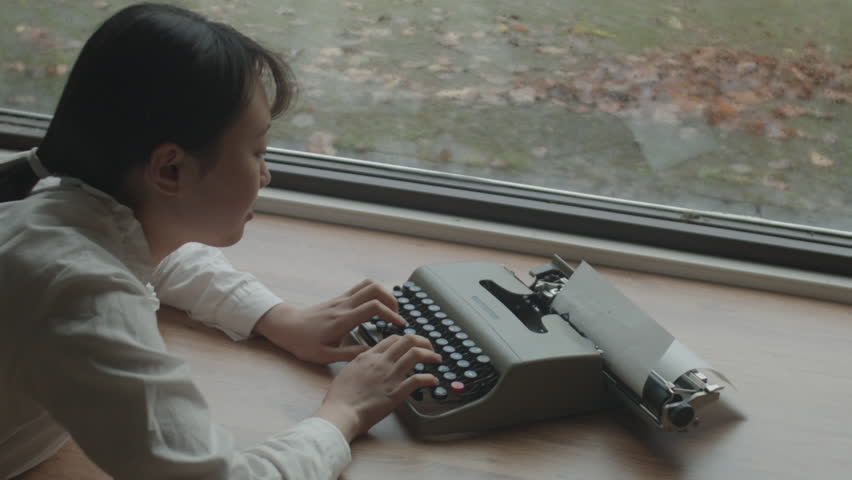 Some Lovely Evening Writing, Asian Stock Footage Video (100% Royalty ...