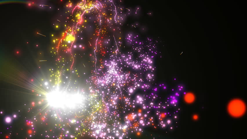 chispas brillantes con lente de luz: video de stock (totalmente libre ...