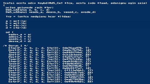 Source Code Scrolling 4k Animation Scrambled Arkivvideomateriale (100 % ...